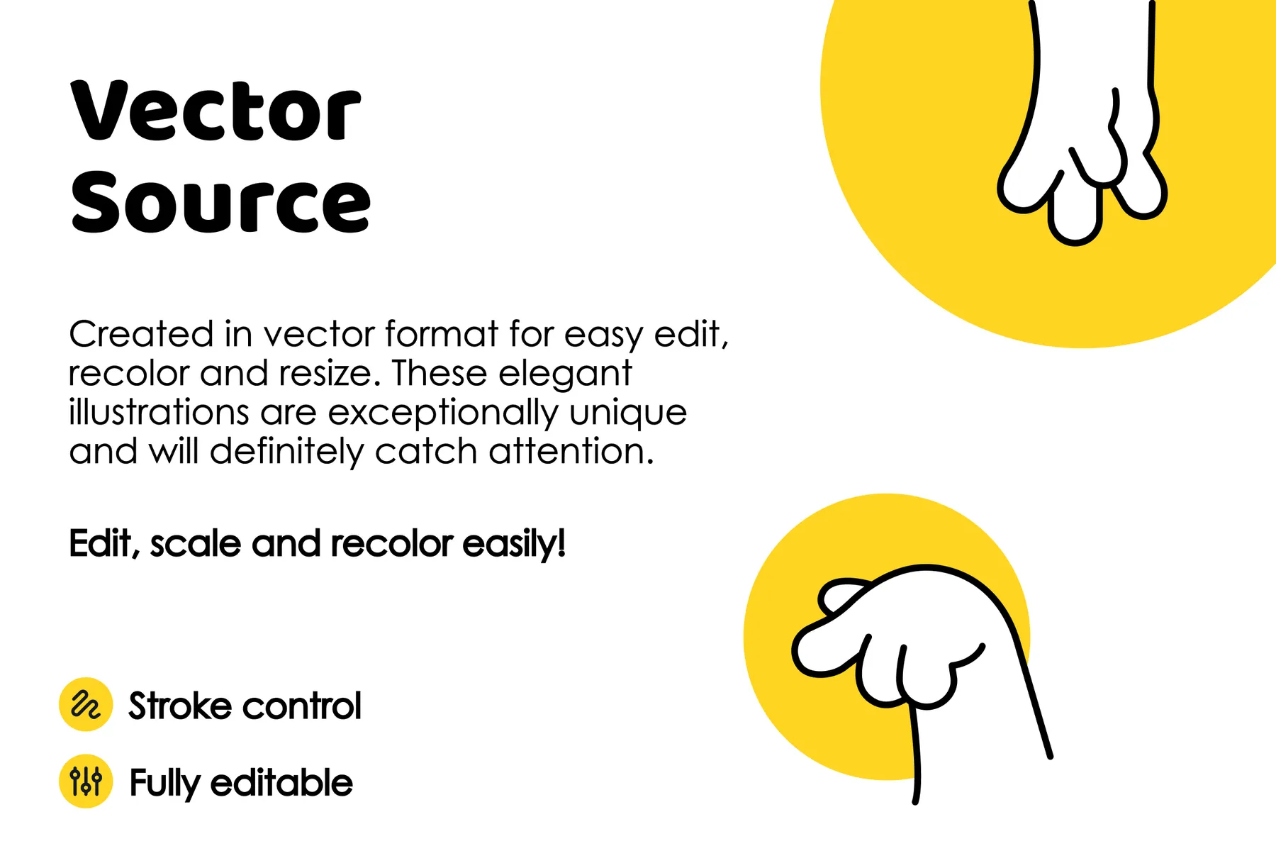 Hand gestures pack - 25 drawn illustrations. Hand icons. Hands icon set ...